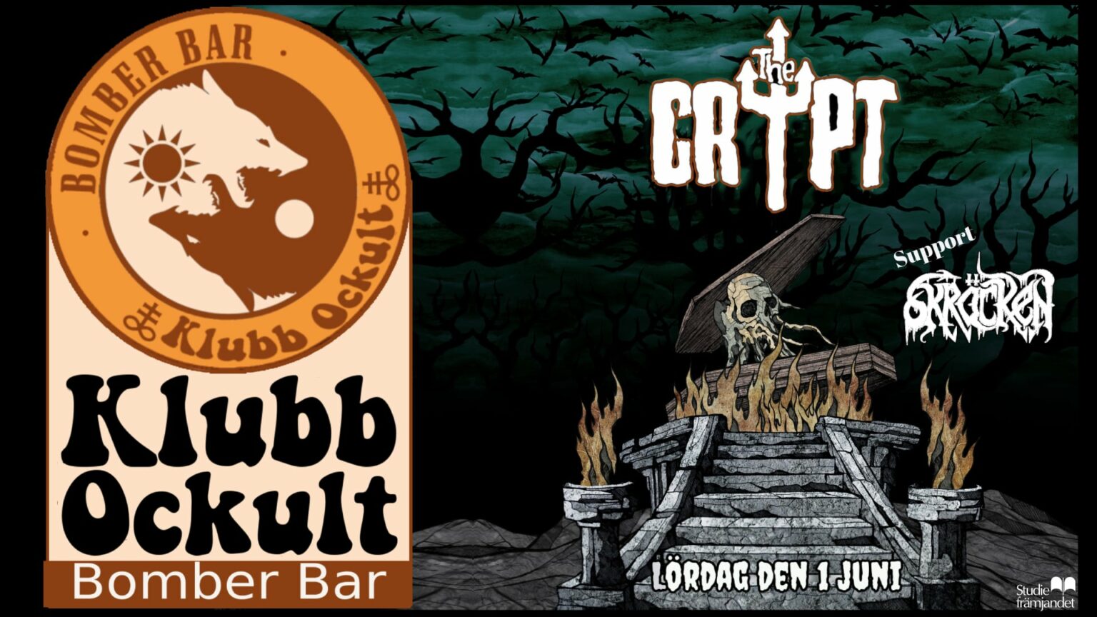 The Crypt - Skräcken - Klubb Ockult på Bomber Bar - Motala Sjöstad