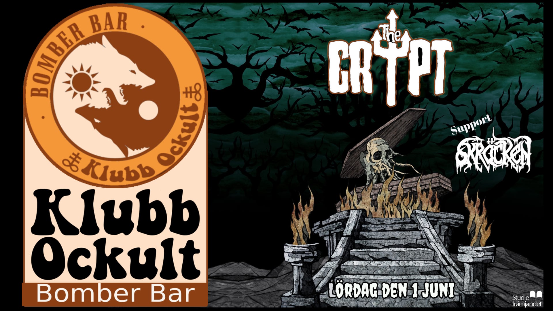 The Crypt - Skräcken - Klubb Ockult på Bomber Bar - Motala Sjöstad